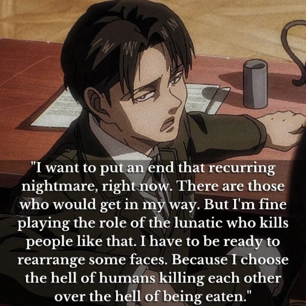 AoT: 17 Best Levi Ackerman Quotes and Dialogues (With Images)