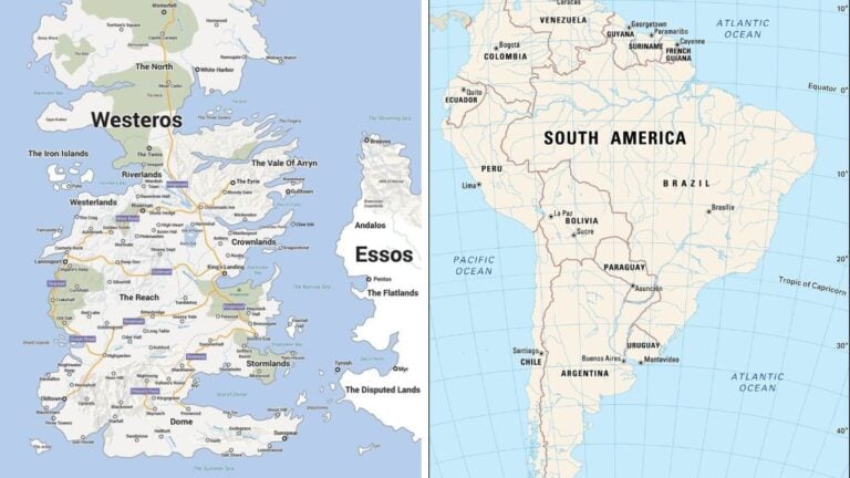 How Big Is Westeros & How It Compares to Our World?